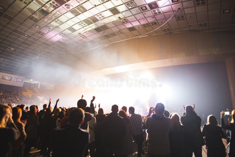 Spectators in the Large Concert Hall. Stock Photo - Image of colorful ...