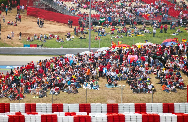 Spectators on Tribunes on the Formula 1 Grand Prix Editorial Image ...