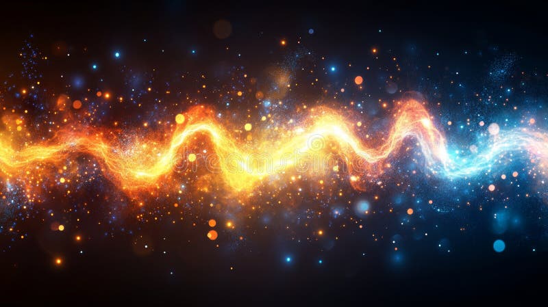 The Spectral Current Illustration Presents a Stylized Representation of ...