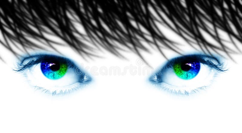Spectral eyes stock image. Image of abstract, rainbow - 12291201