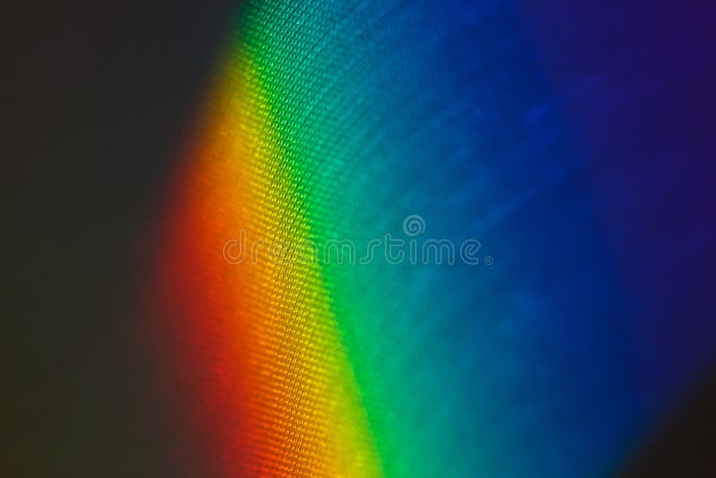 Spectral Gradient of Sunlight Coming through a Prism Stock Photo ...