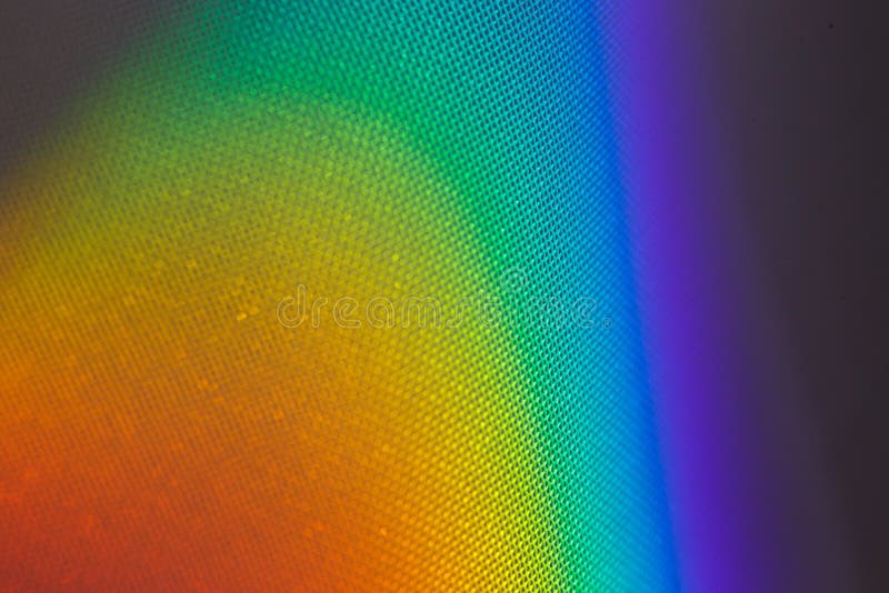 Spectral Gradient of Sunlight Coming through a Prism Stock Photo ...