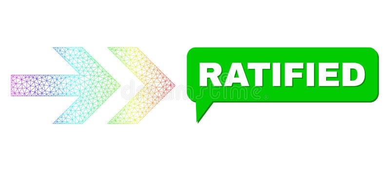 Spectral Net Gradient Arrow Right Icon and Ratified Chat Bubble with ...