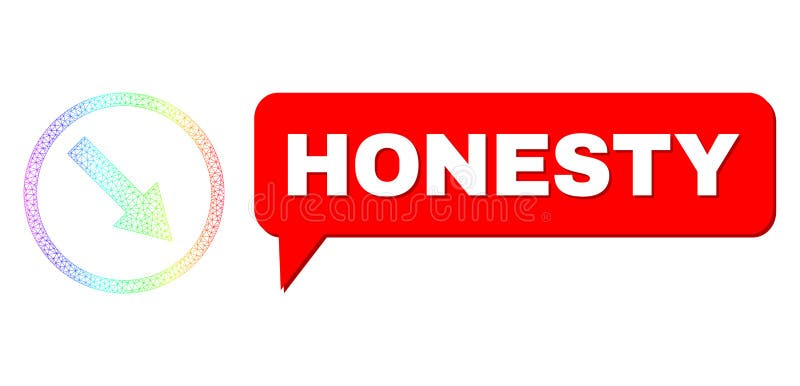 Honesty Red Bubble Background Stock Illustration - Illustration of ...