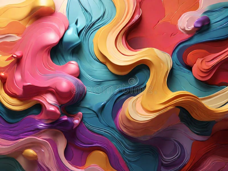 Spectral Symphony: AI-Infused Harmony of Dynamic Lines Stock Image ...