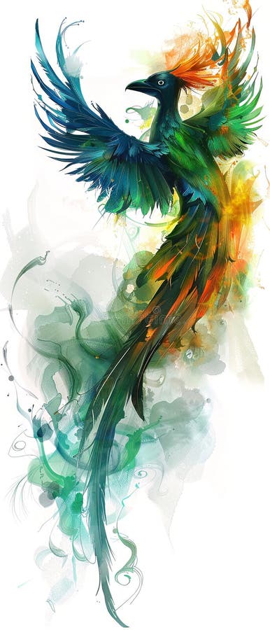 Spectral Wings a Bird of Paradise Glides an Avatar for Digital Realms ...