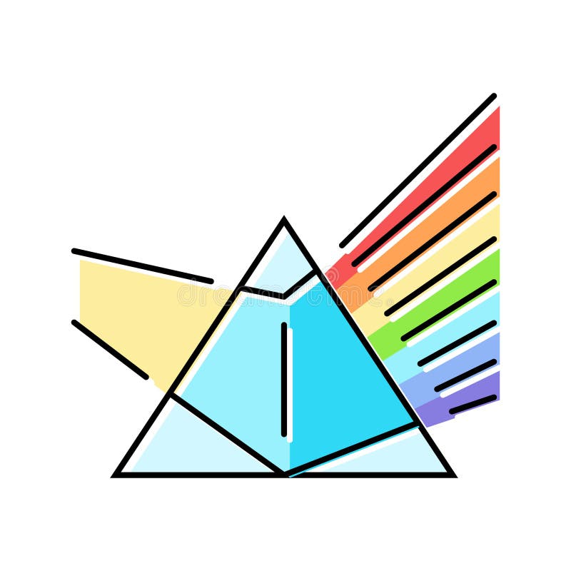 Spectroscopy Materials Engineering Color Icon Vector Illustration Stock ...
