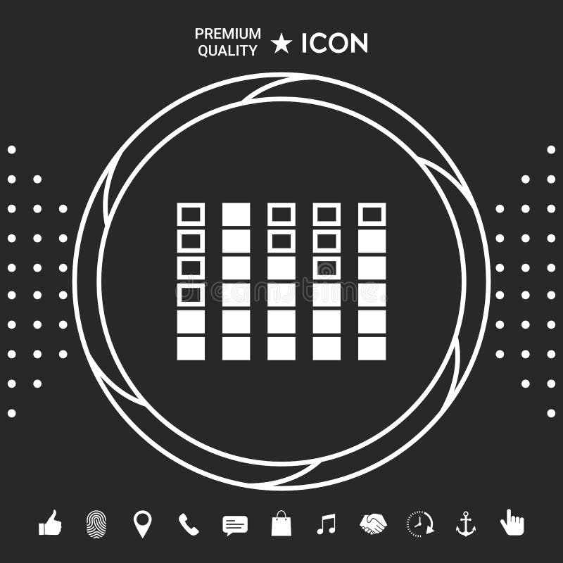 Spectrum Analyzer, Equalizer Icon . Graphic Elements for Your Designt ...