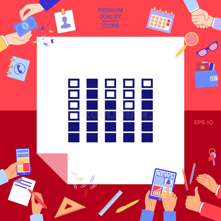 Spectrum Analyzer, Equalizer Icon Stock Vector - Illustration of graph ...