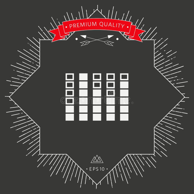 Spectrum Analyzer, Equalizer Icon Stock Vector - Illustration of ...