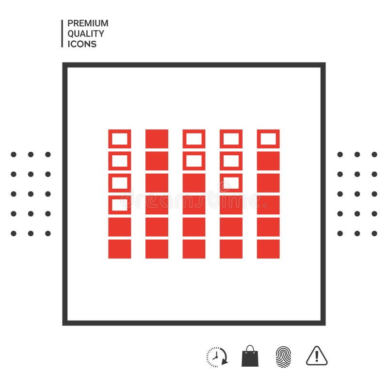 Spectrum Analyzer, Equalizer Icon Stock Vector - Illustration of ...
