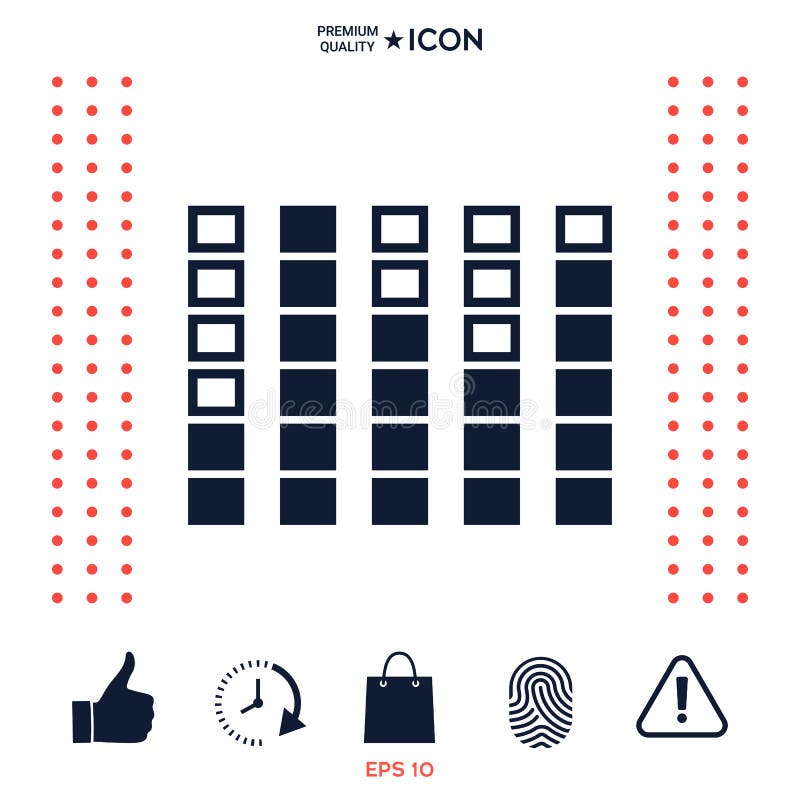 Spectrum Analyzer, Equalizer Icon Stock Vector - Illustration of record ...