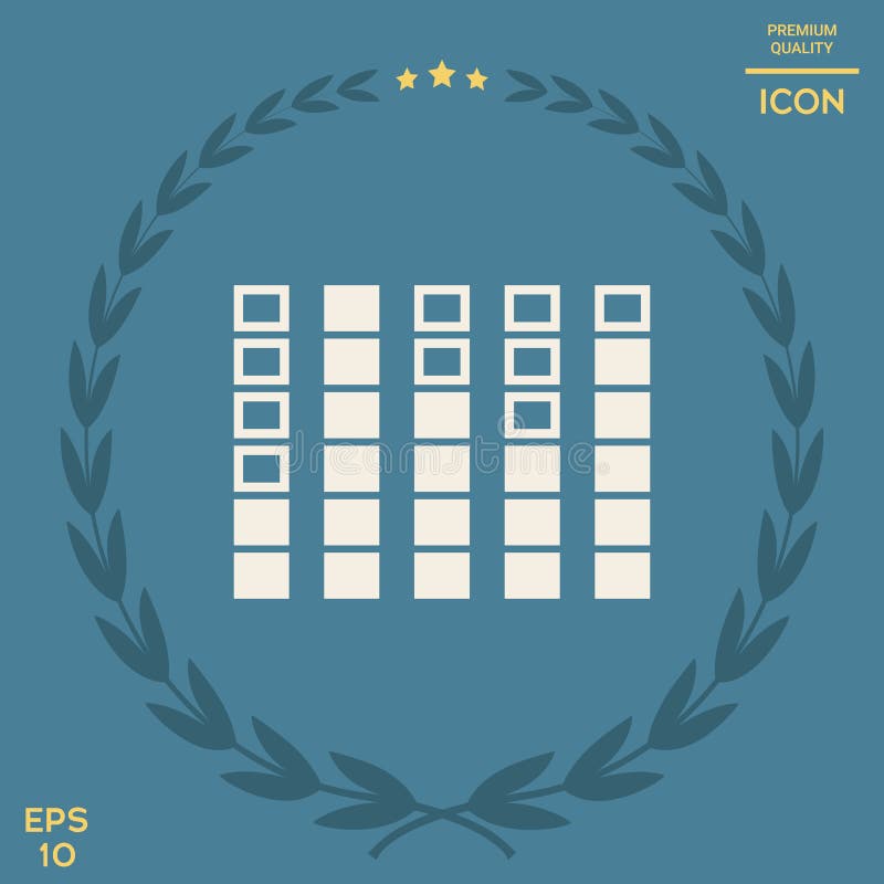 Spectrum Analyzer, Equalizer Icon Stock Vector - Illustration of ...