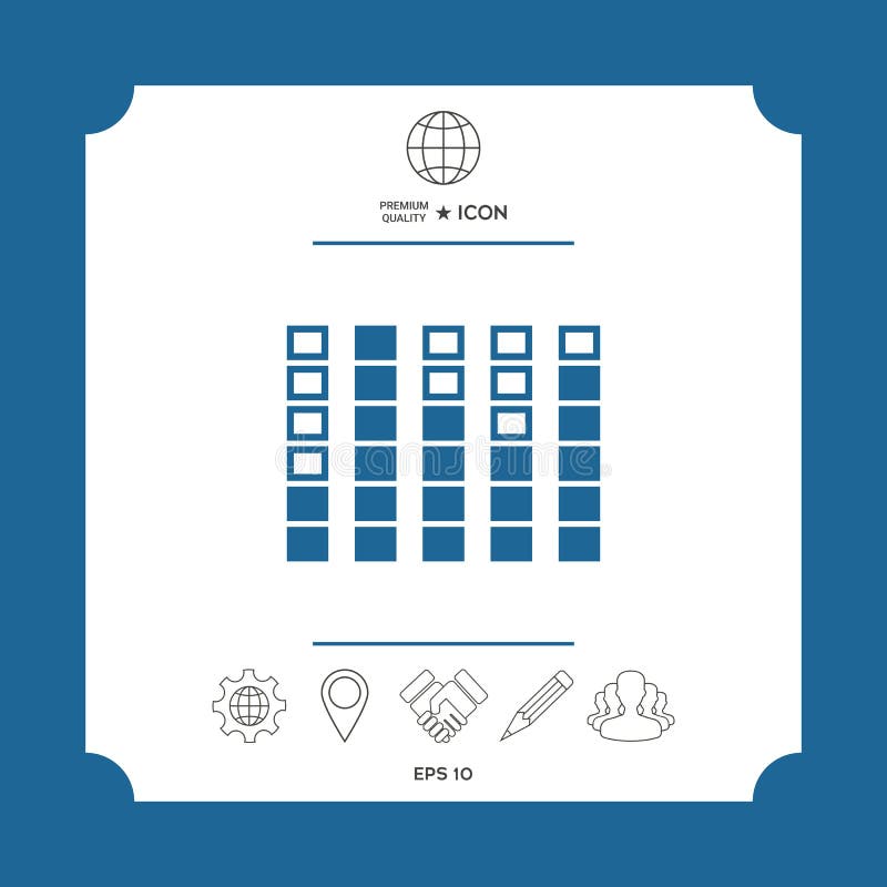 Spectrum Analyzer, Equalizer Icon Stock Vector - Illustration of ...