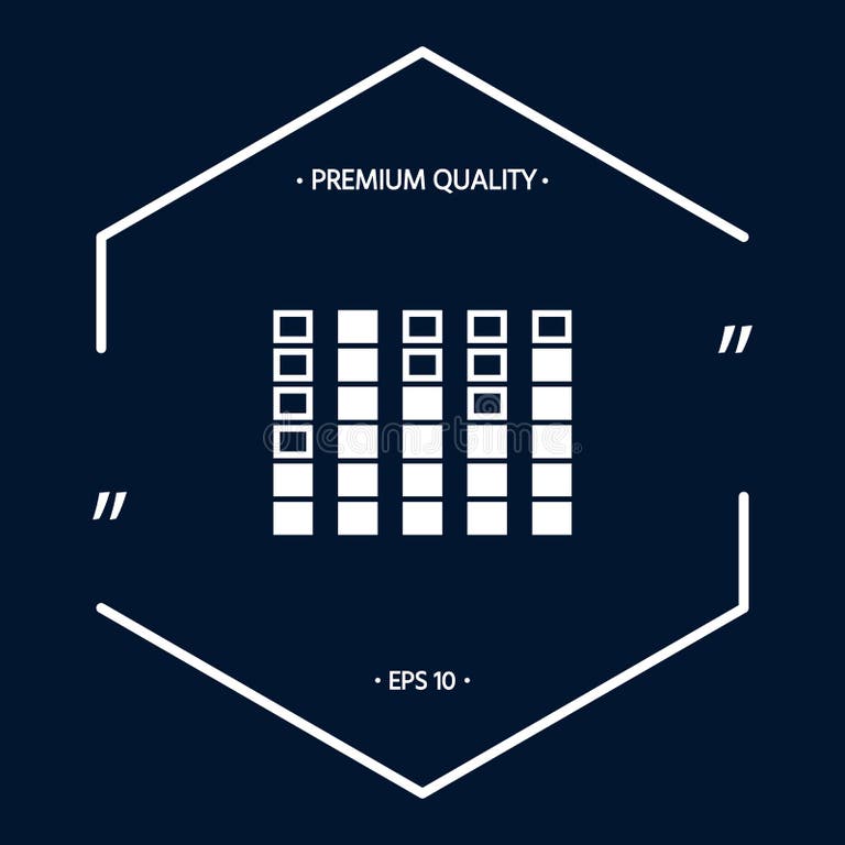 Spectrum Analyzer, Equalizer Icon Stock Vector - Illustration of symbol ...