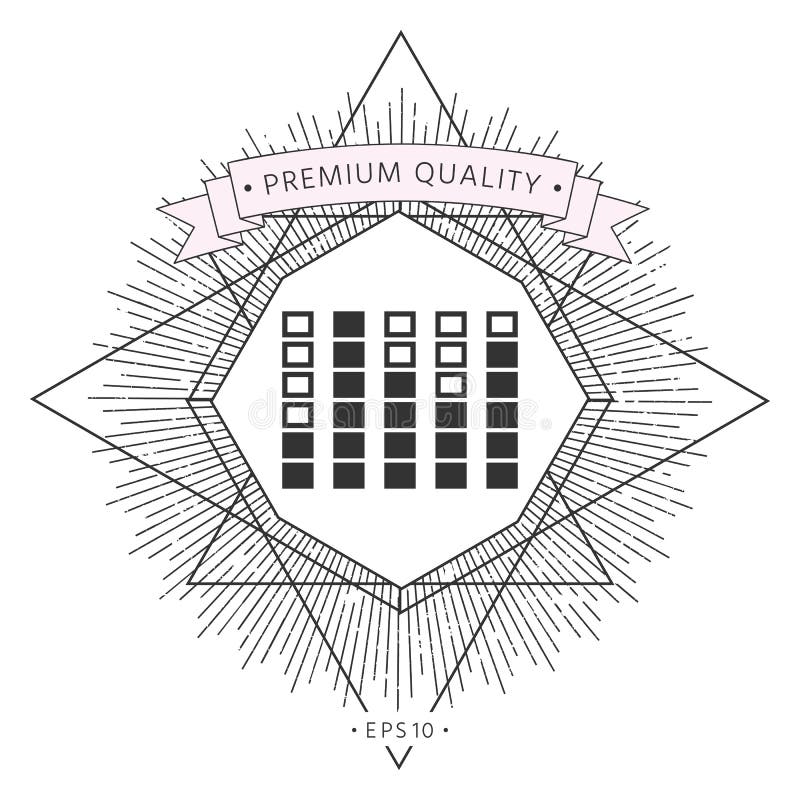 Spectrum Analyzer, Equalizer Icon Stock Vector - Illustration of ...