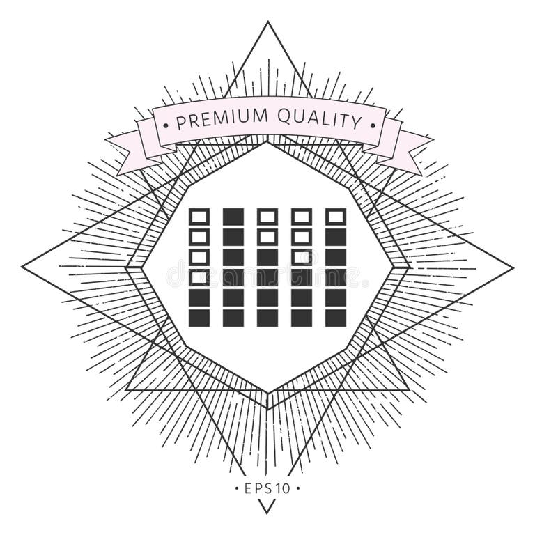 Spectrum Analyzer, Equalizer Icon Stock Vector - Illustration of ...