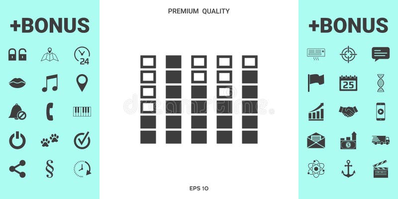 Spectrum Analyzer, Equalizer Icon Stock Vector - Illustration of ...