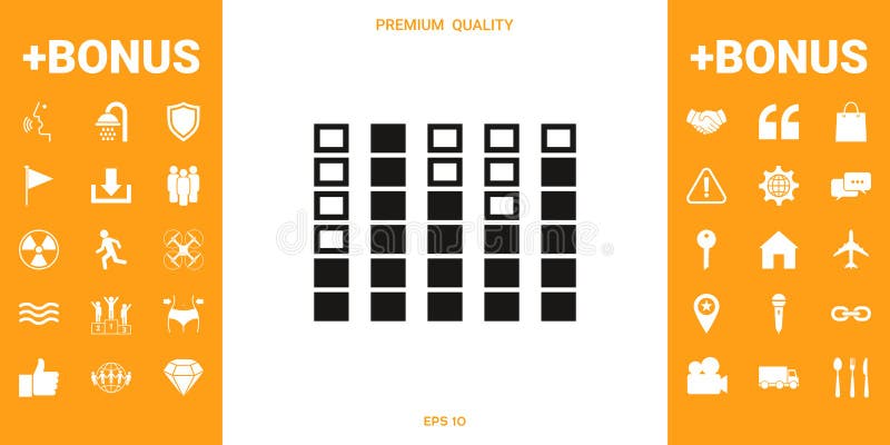 Spectrum Analyzer, Equalizer Icon Stock Vector - Illustration of record ...