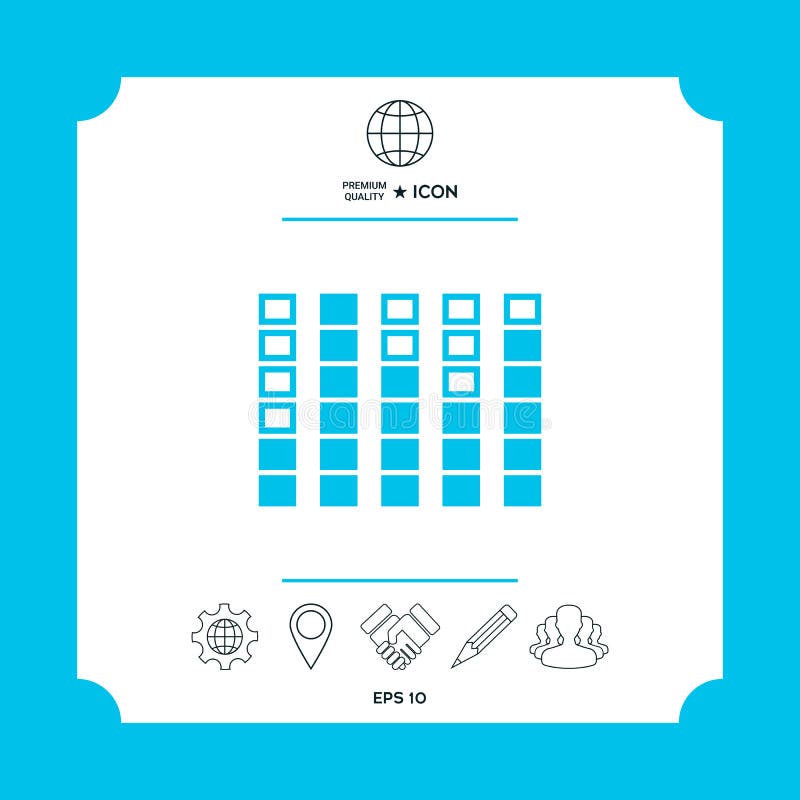 Spectrum Analyzer, Equalizer Icon Stock Vector - Illustration of mixing ...