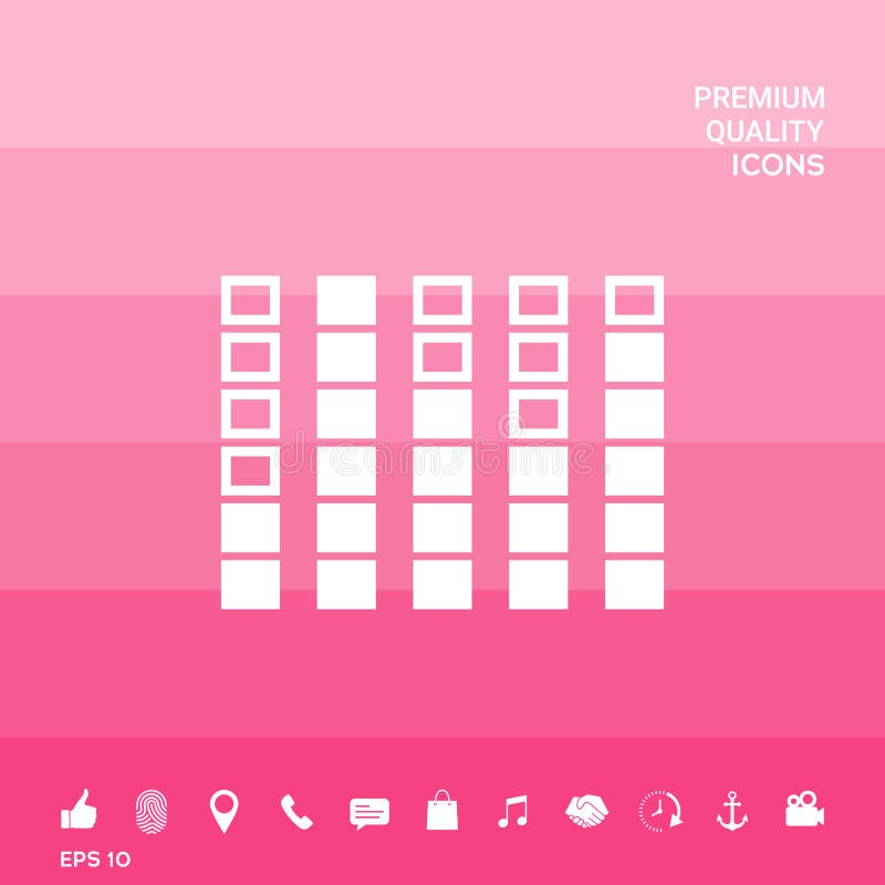 Spectrum Analyzer, Equalizer Icon Stock Vector - Illustration of ...