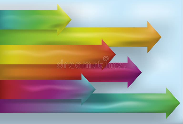 Spectrum Arrow Background stock vector. Illustration of direction ...