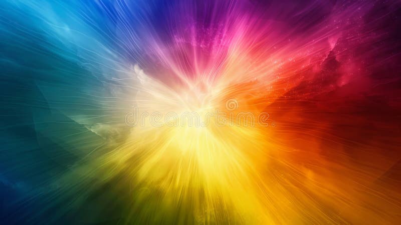 A Spectrum Background with a Dynamic Burst of Vibrant Colors Creates a ...