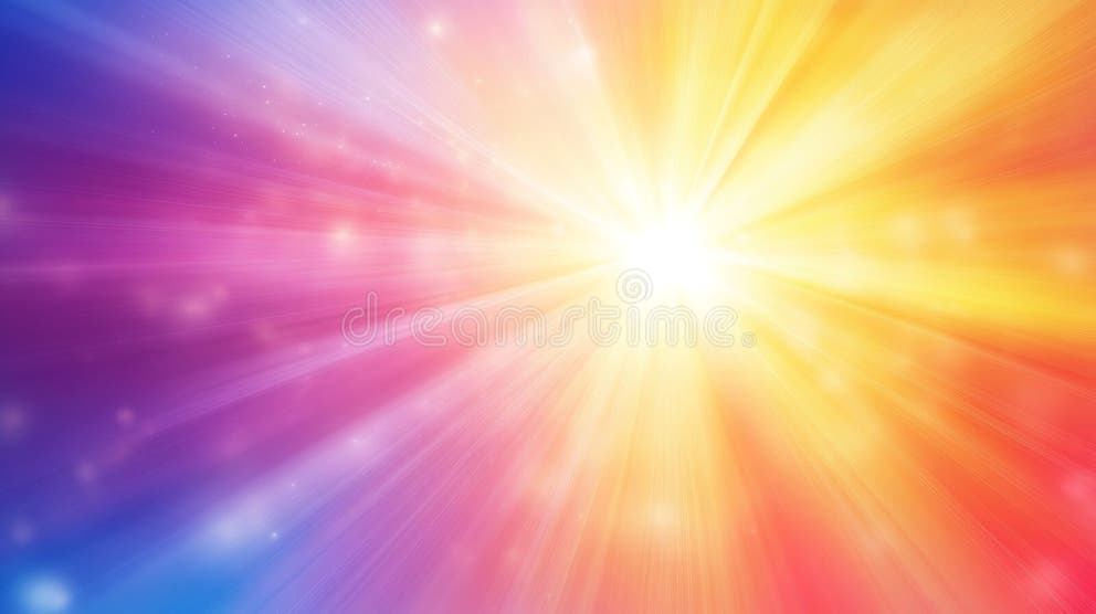 Spectrum Burst of Light Colorful Gradient Background, Ideal for ...