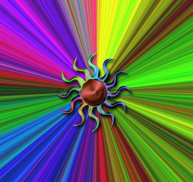 Spectrum Color Blend Abstract Design Background Stock Illustration ...