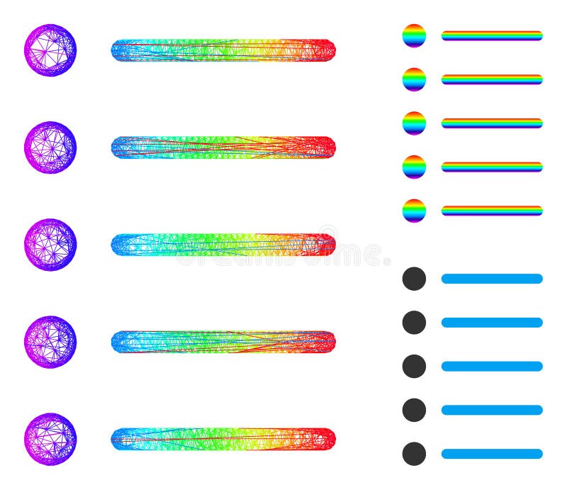 Spectral Hatched Gradient Items Icon Stock Vector - Illustration of ...