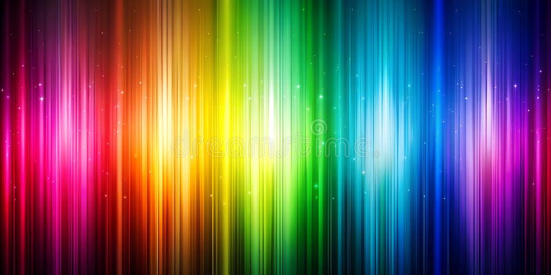 Spectrum of Colors Rainbow Design Light Patterns & Gradient Art for ...