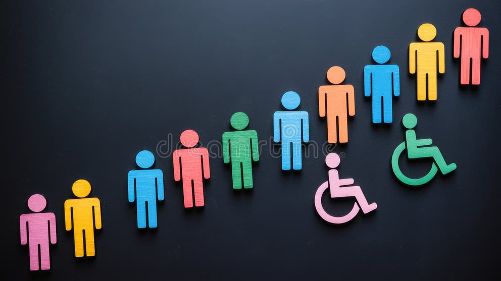 Spectrum of Diversity with Accessibility and Disability Icons with Copy ...