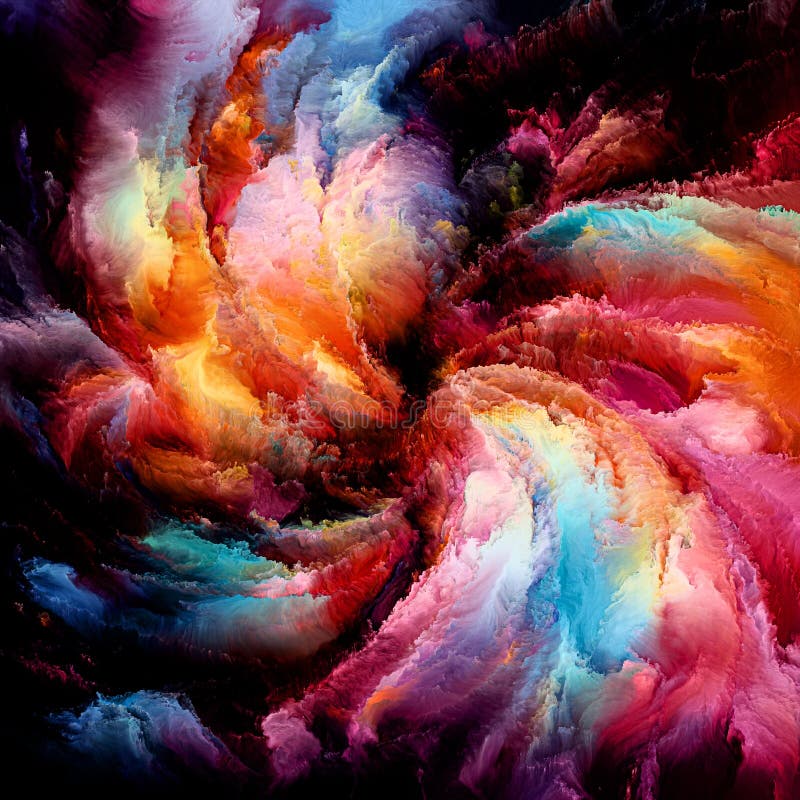 Spectrum of Evolving Colors Stock Illustration - Illustration of ...