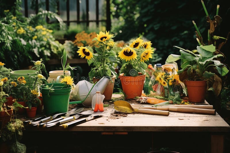 Spectrum of Gardening: Tools, Plants, and Decor in Natural Harmony ...