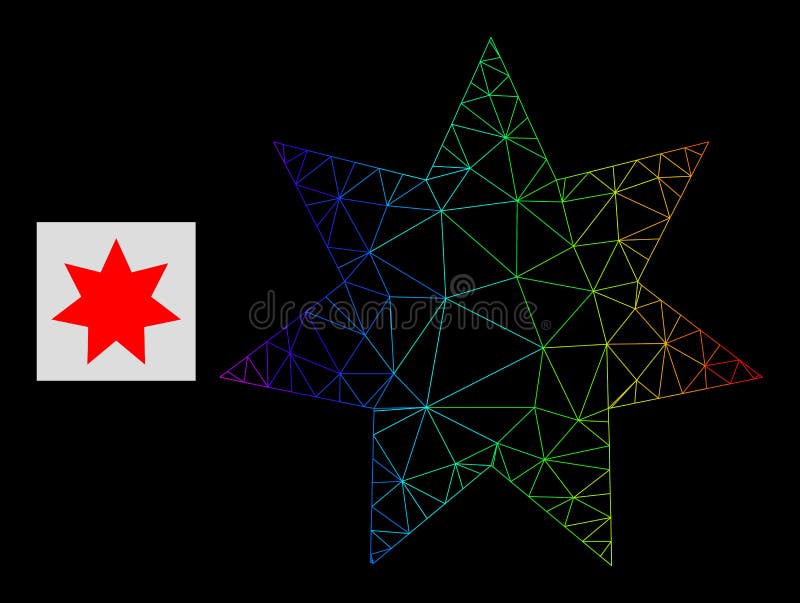 Six Corner Star Halftone Dot Icon Stock Vector - Illustration of ...