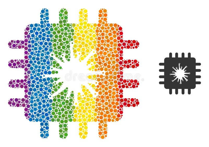 Infected Chip Twice Firework Salute Stock Vector - Illustration of ...