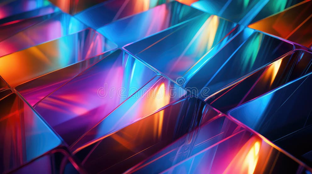 Spectrum light patterns stock illustration. Illustration of reflection ...