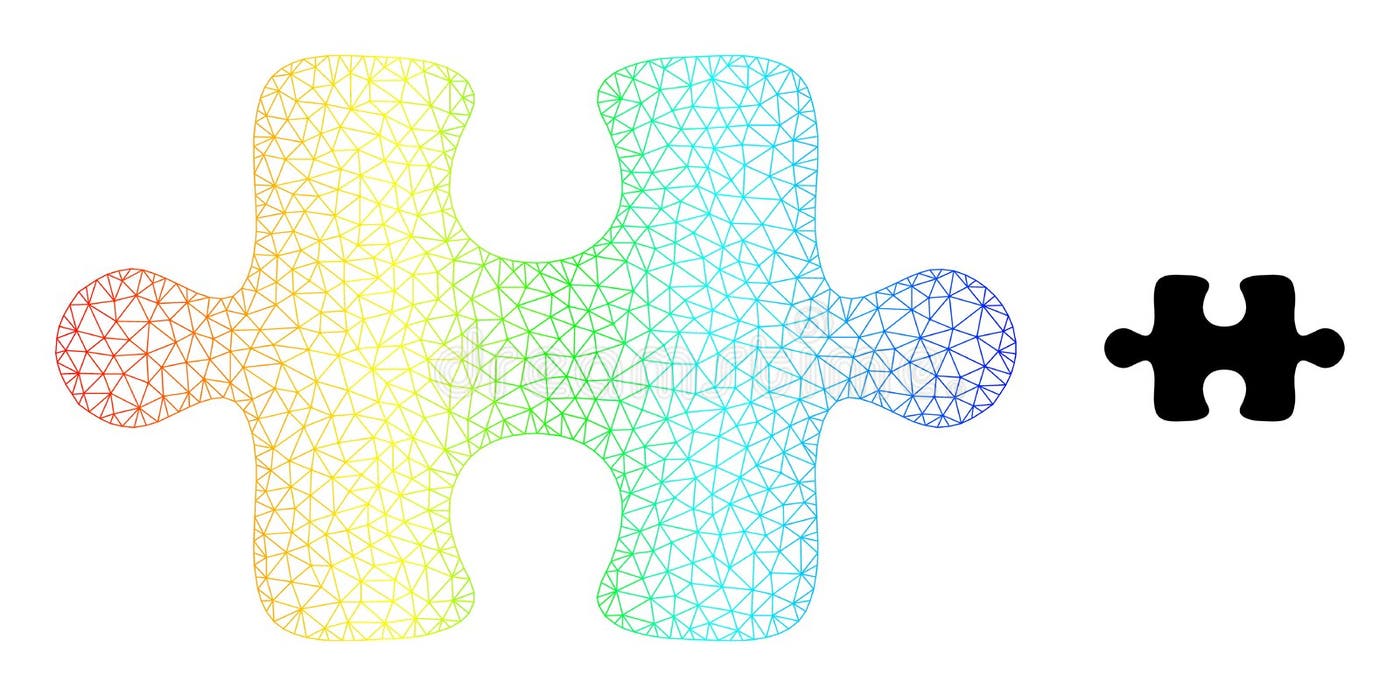 Puzzle Rainbow Gradient Spectrum Stock Illustrations – 282 Puzzle ...