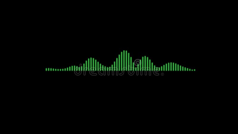 Moving Bars Audio Equalizer Sound Waves Meter Loop Animation Video ...