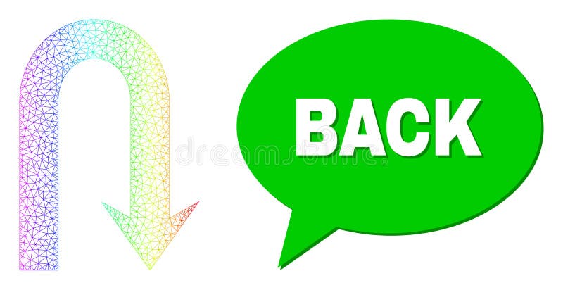 Back Turn Right and Left Arrow Icon. Arrow Illustration Icons Set ...