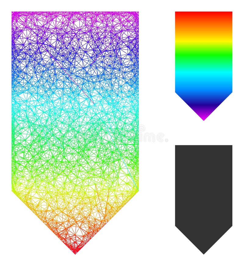Spectrum Network Gradient Direction Down Icon Stock Vector ...