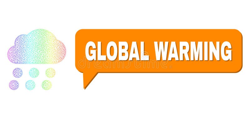 Spectrum Network Gradient Rain Cloud Icon and Global Warming ...