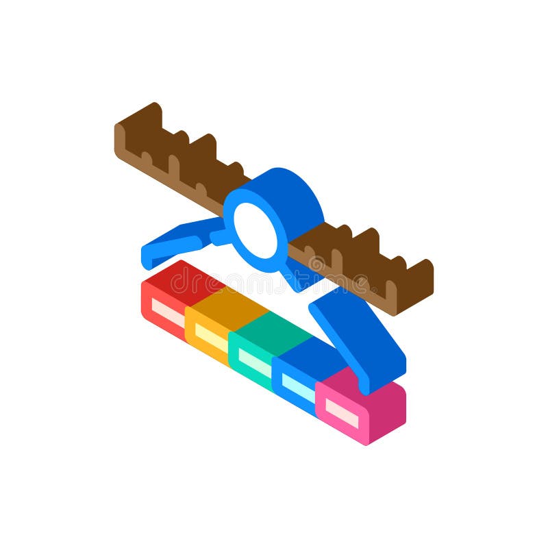 Spectrum Range Electromagnetic Isometric Icon Vector Illustration Stock ...