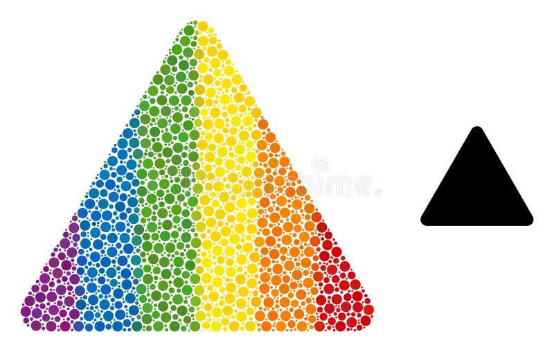 Rounded Triangle Twice Fireworks Stream Stock Vector - Illustration of ...