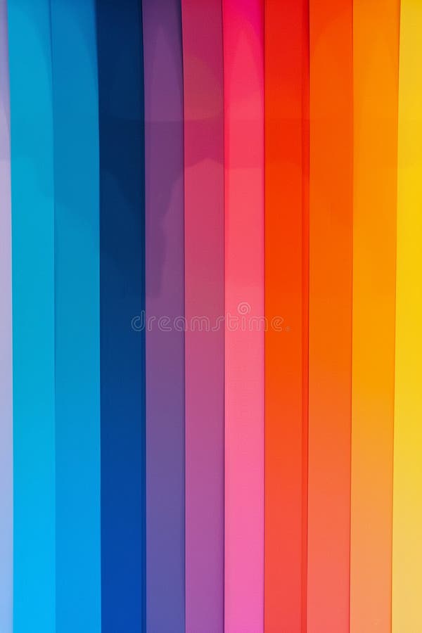 A Spectrum of Sharp Hues Stretches Across a Uniform Gradient Background ...