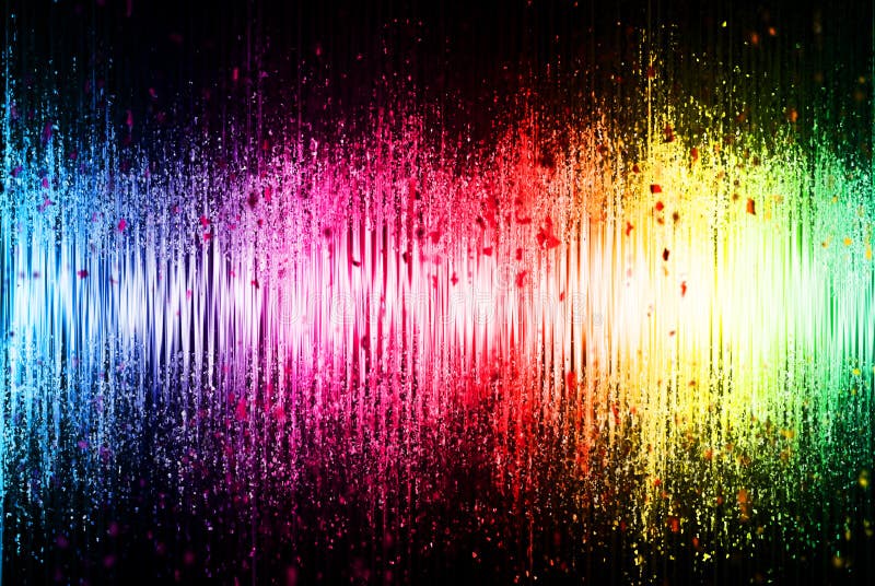 Spectrum sound wave. stock illustration. Illustration of decoration ...