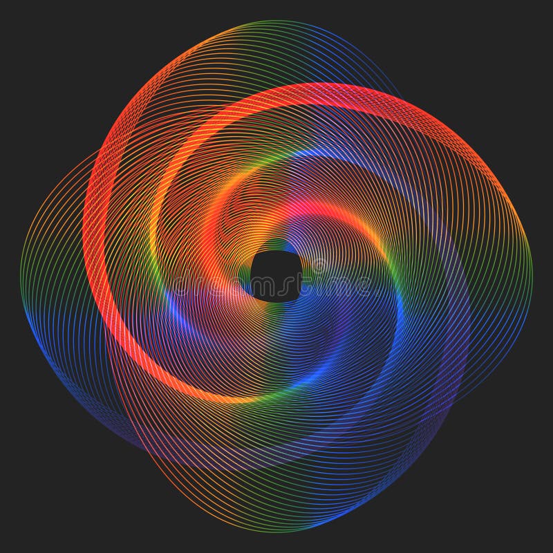 Spectrum Spirals stock illustration. Illustration of decoration - 67900258