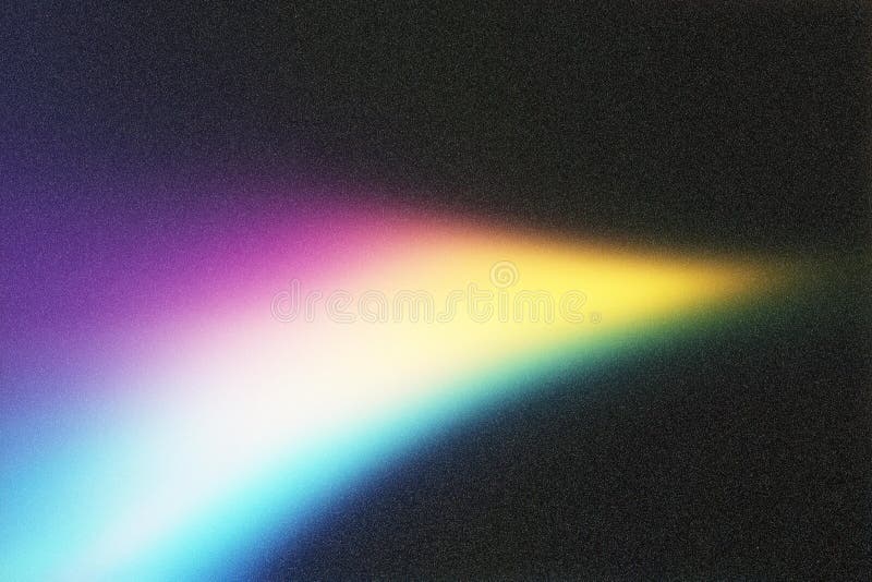Colorful Light Beam Shining through Prism on Black Background Stock ...
