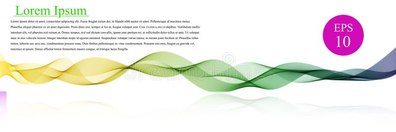 Spectrum Wave Color. Abstract Wavy Vector Background, Colored Waved ...