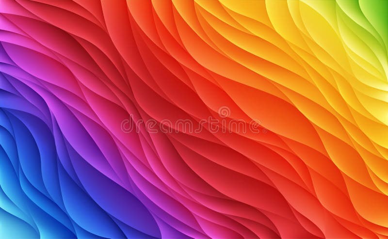 Spectrum Waves Abstract Background Stock Vector - Illustration of ...
